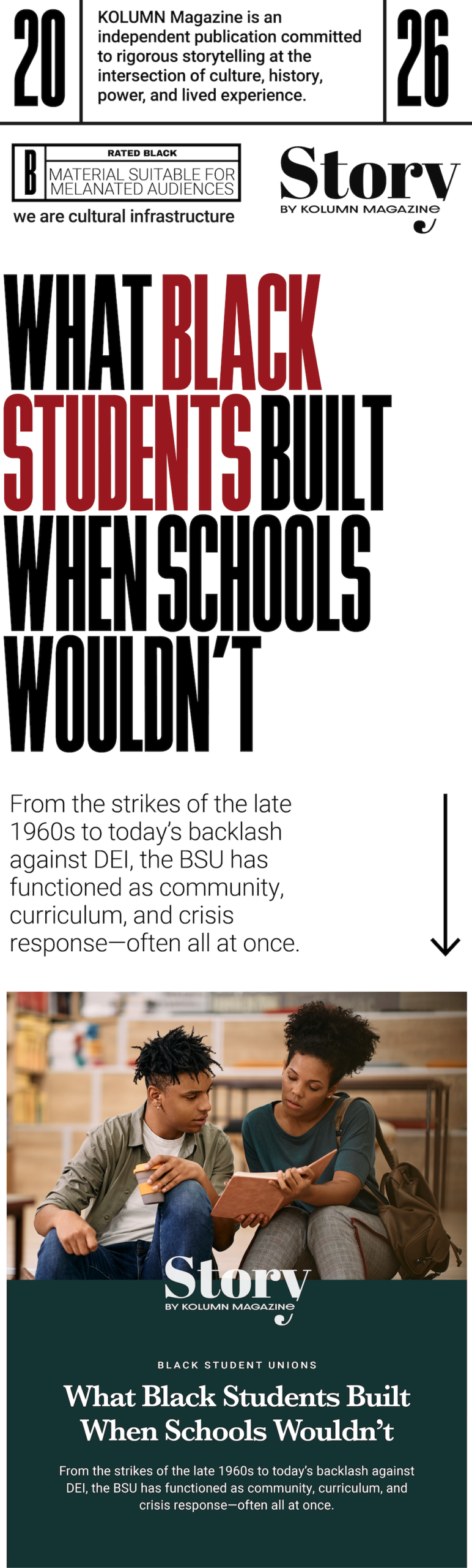 What Black Students Built When Schools Wouldn’t - KOLUMN Magazine