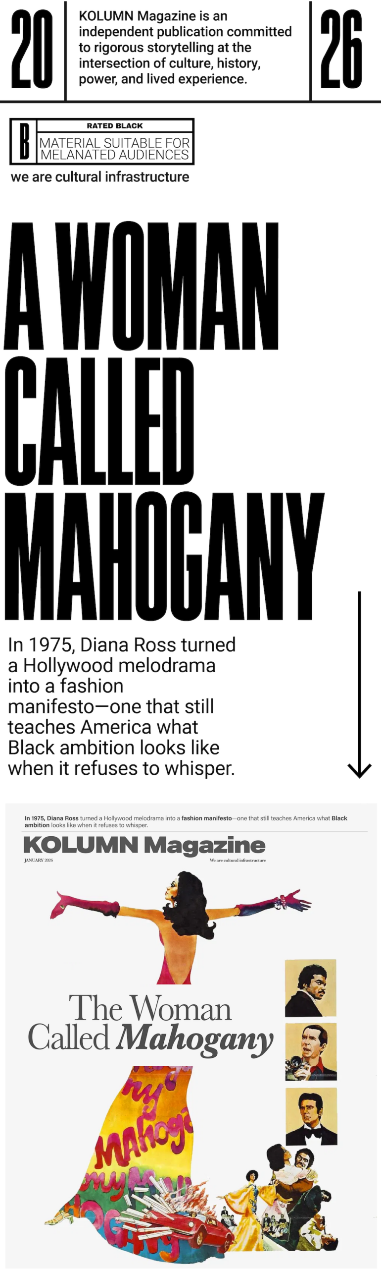 The Woman Called Mahogany - KOLUMN Magazine