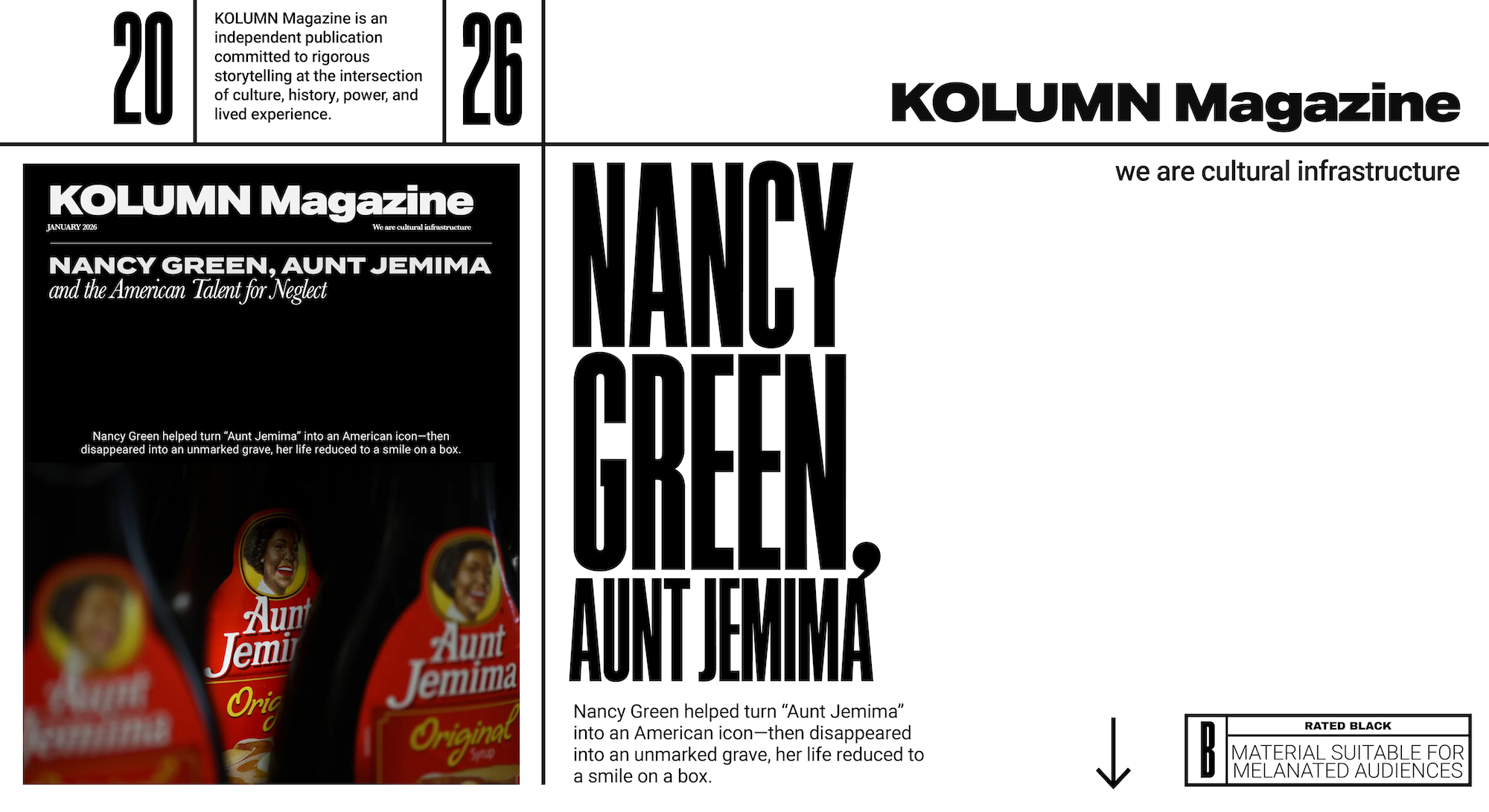 Nancy Green, Aunt Jemima, and the American Talent for Neglect - KOLUMN ...