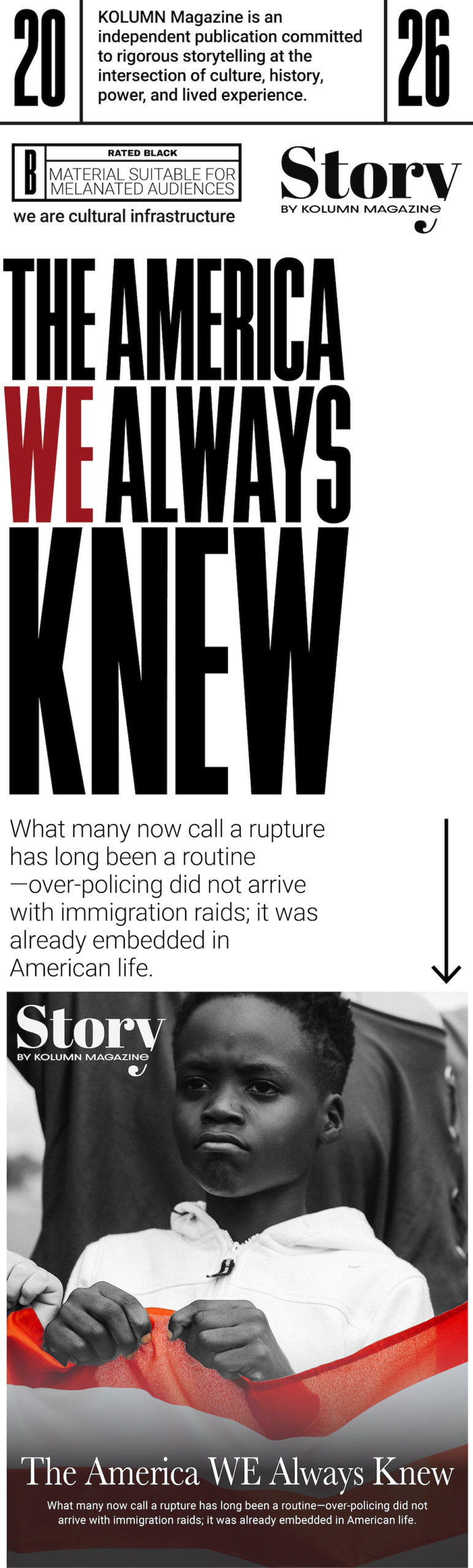 The America We Always Knew - KOLUMN Magazine