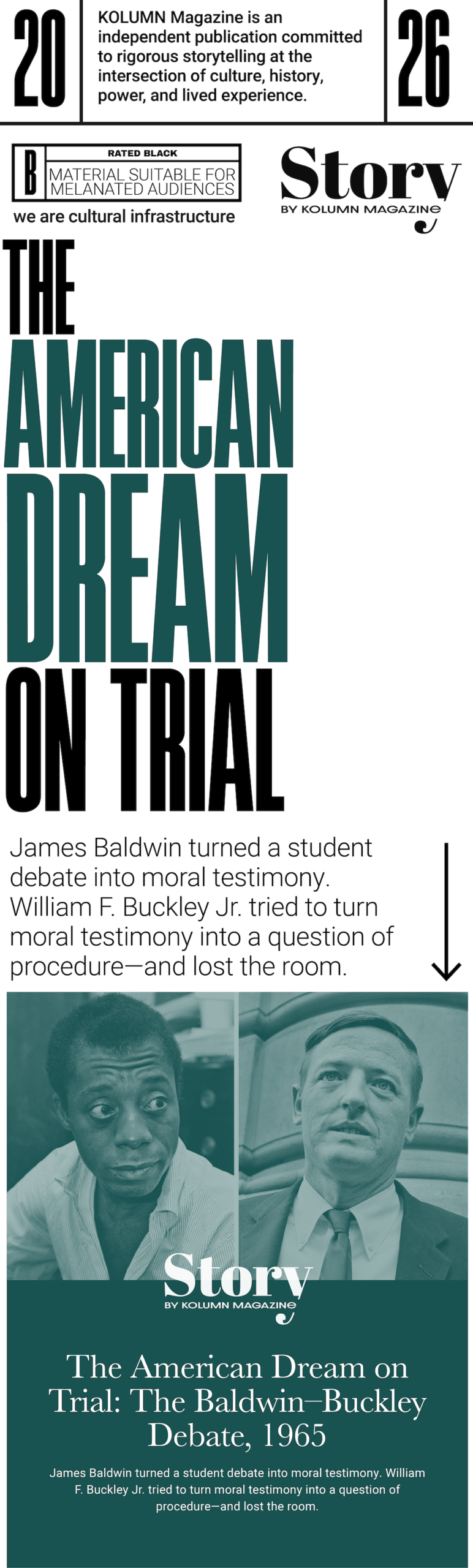 The American Dream on Trial: The Baldwin–Buckley Debate, 1965 - KOLUMN ...