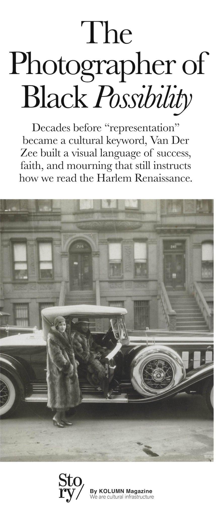 James Van Der Zee: The Photographer of Black Possibility - KOLUMN Magazine
