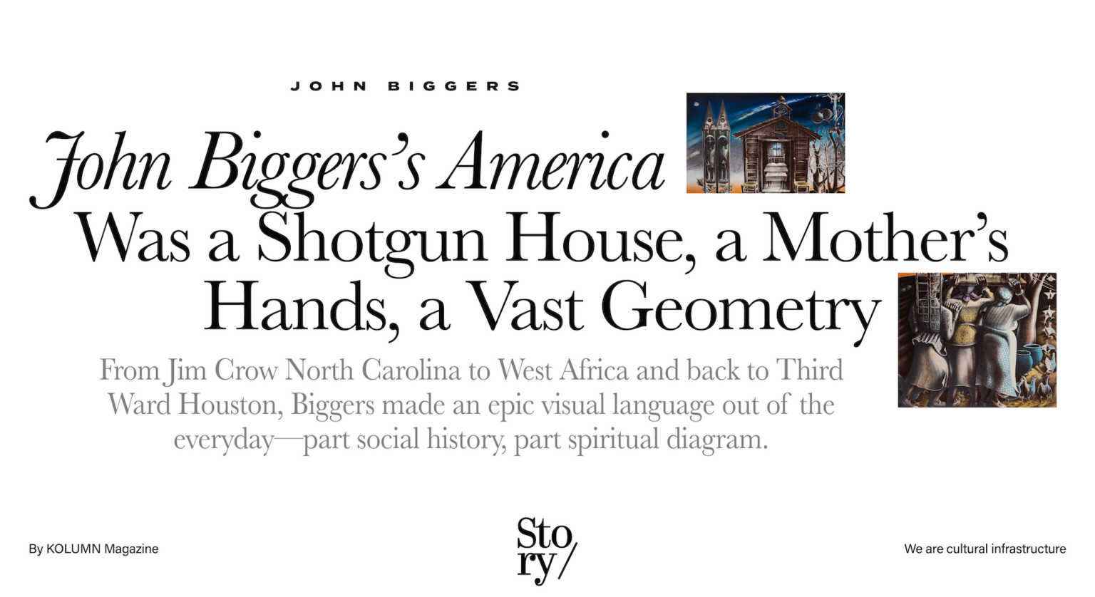 John Biggers’s America Was a Shotgun House, a Mother’s Hands, a Vast ...