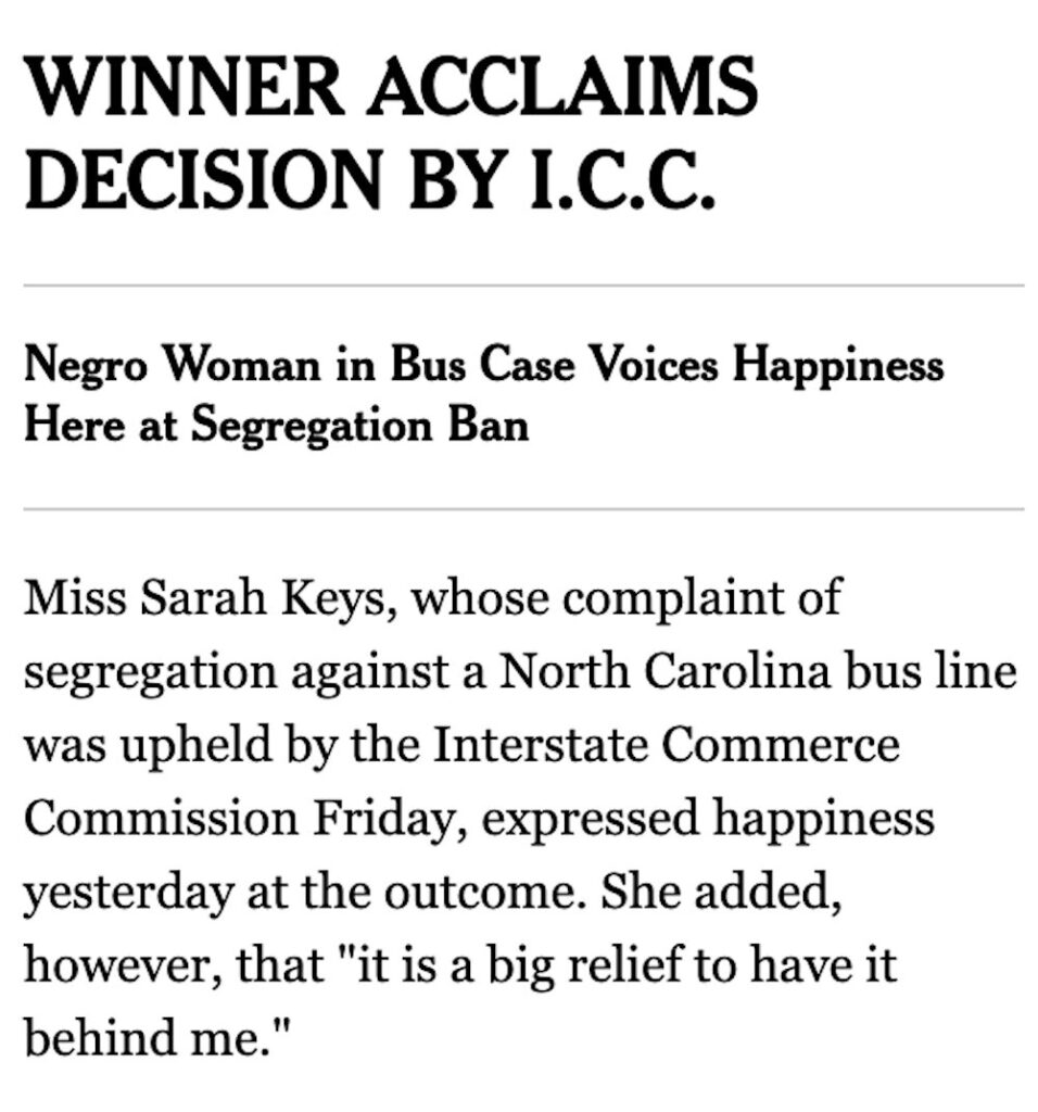 Before Rosa Parks, There Was Sarah Keys - KOLUMN Magazine